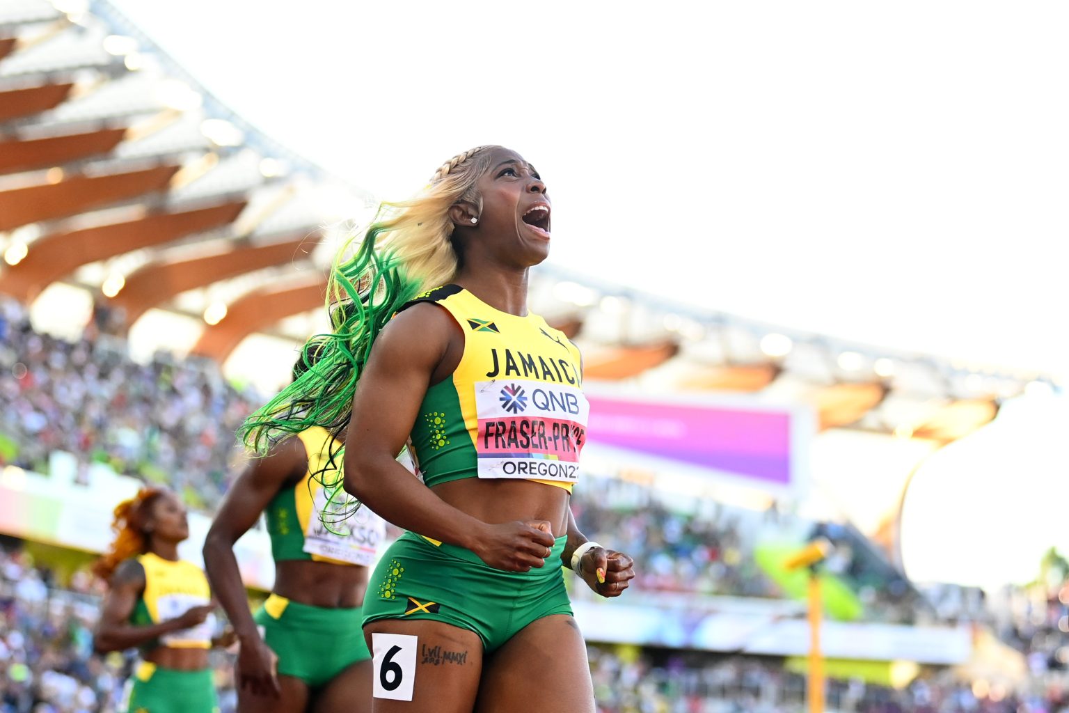 Jamaican women deliver clean sweep in historic 100m final - Trackalerts ...