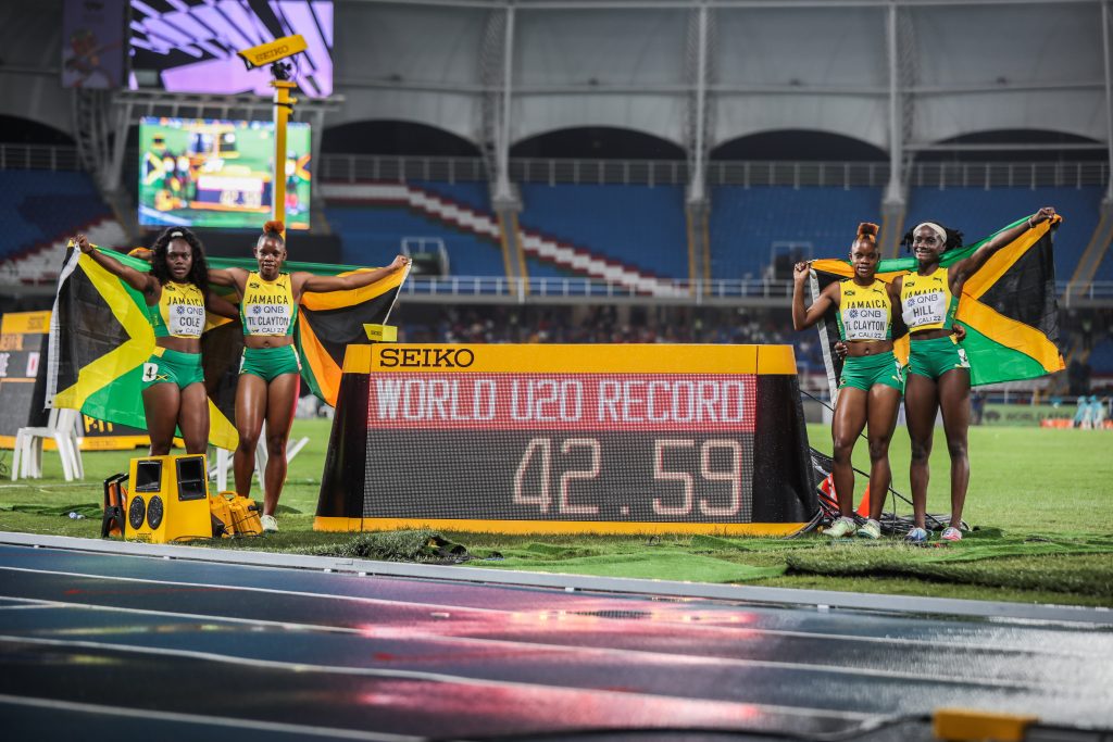 Jamaica women set U20 4x100m world record in Cali - Trackalerts.com ...
